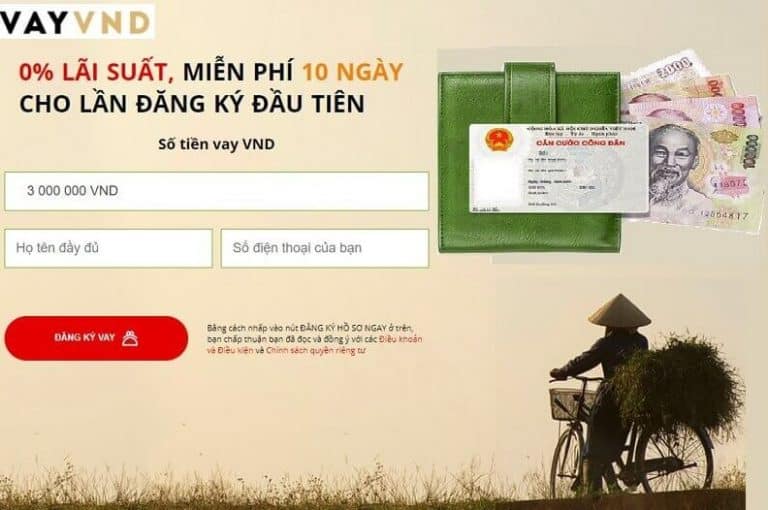 Hướng dẫn vay 15 triệu tại VayVND duyệt online nhanh 24/7